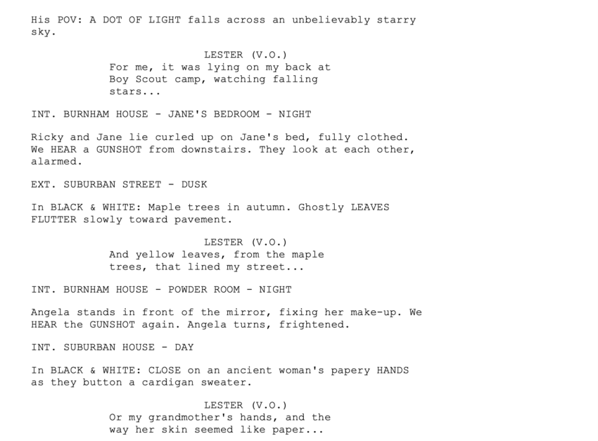 Q. How to Format a Montage? - Modern Screenplay